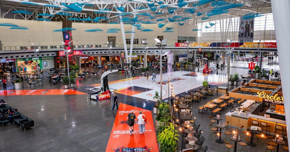 Indy Airport Unveils Court Floor… | Indianapolis Airport Authority